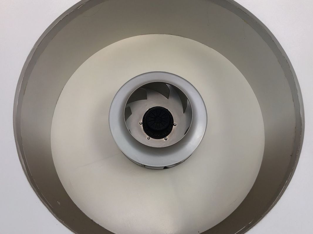 355mm Backward Curved Fan Single Phase 4 Pole External Rotor Fan