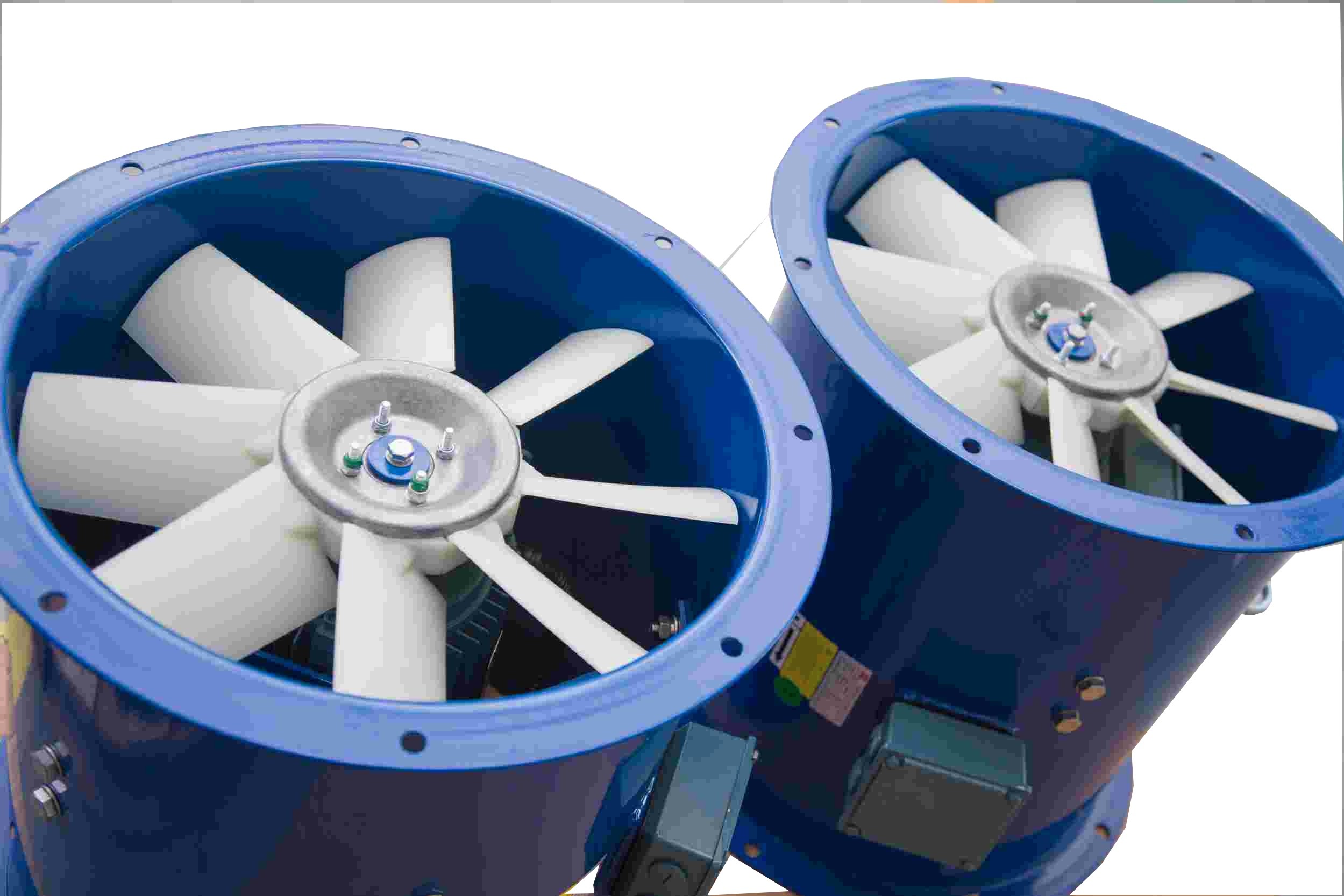 Three Phase Sickle Blade 2900 rpm Industrial Axial Fan 400mm Blade